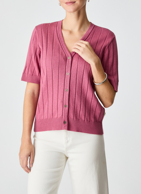 Strickjacke Knopf 1/1 Arm in Smoky Pink | Der offizielle MAERZ Muenchen ...